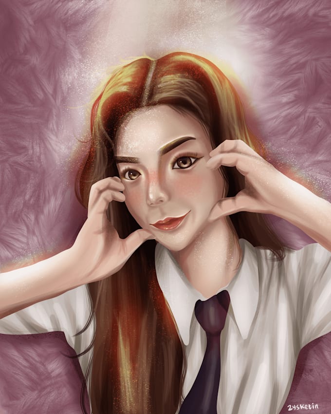 Draw anime manhwa webtoon style character by Azisabd11 | Fiverr