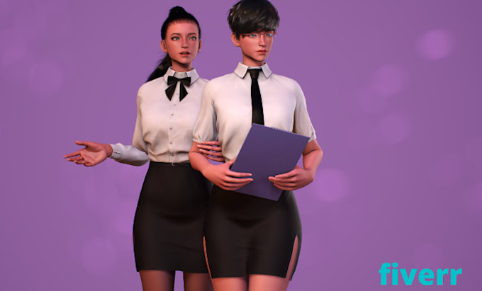 Do custom furry vrchat avatar, nswf, wolf avatar, 3d model by ...