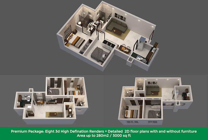 Design 2d and 3d floor plans by Russelcampos784 | Fiverr