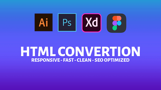 Convert any design to html css js, bootstrap 5 or tailwind by ...