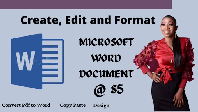 Do microsoft word document formatting, designing, creating and editing ...