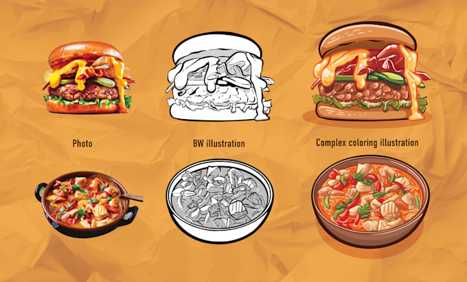 Transforming your meals into fun cartoons by Yellowcat100 | Fiverr