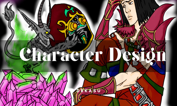Draw your character design by Drkasu | Fiverr