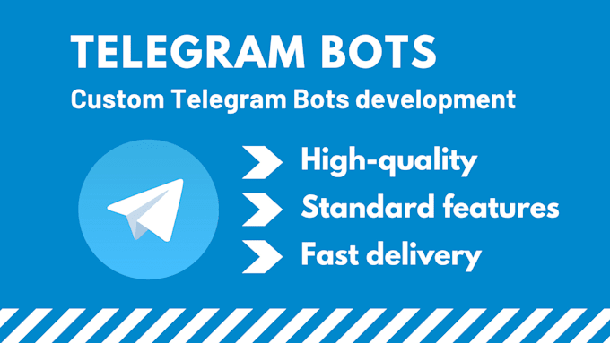Create a custom telegram bot by Androz2091 | Fiverr