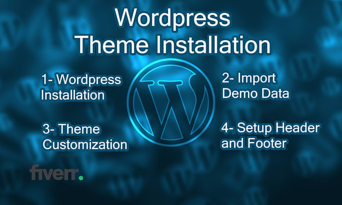 Install wordpress, setup theme, and do customization by Kamranahmad527 | Fiverr
