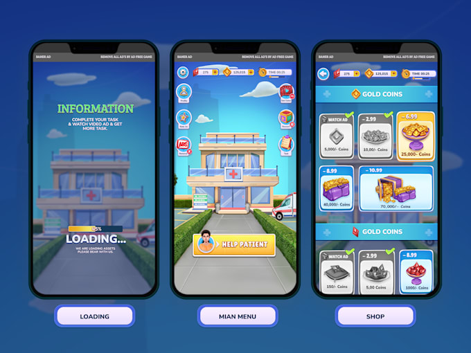 Create the best mobile game ui elements, icons, and buttons by ...