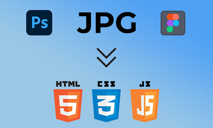Convert psd figma to html css js by Sylvain425 | Fiverr