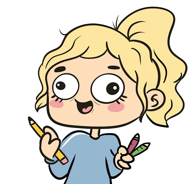 Draw a cute profile picture for you by Bagelswirl | Fiverr