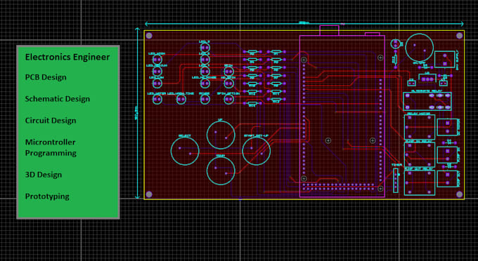 Do schematic design pcb design 3d design and microcontroller ...