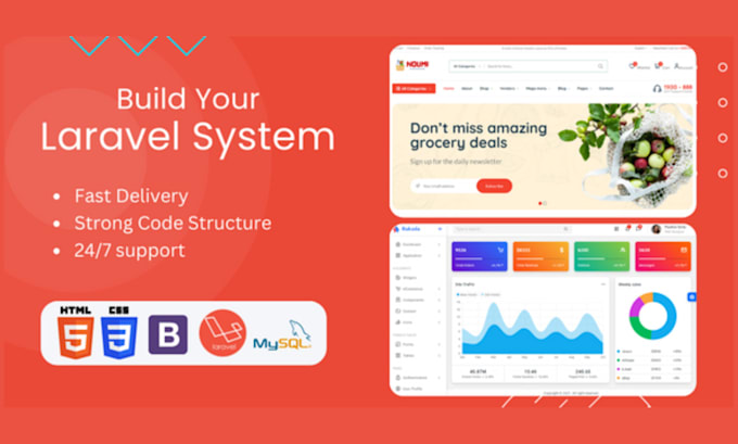 Do laravel development and build your web application in php and ...
