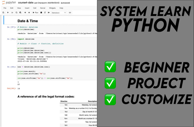 Teach you python, python tutorials for beginners by Eric248550 | Fiverr Teach you python, python tutorials for beginners by Eric248550 | Fiverr