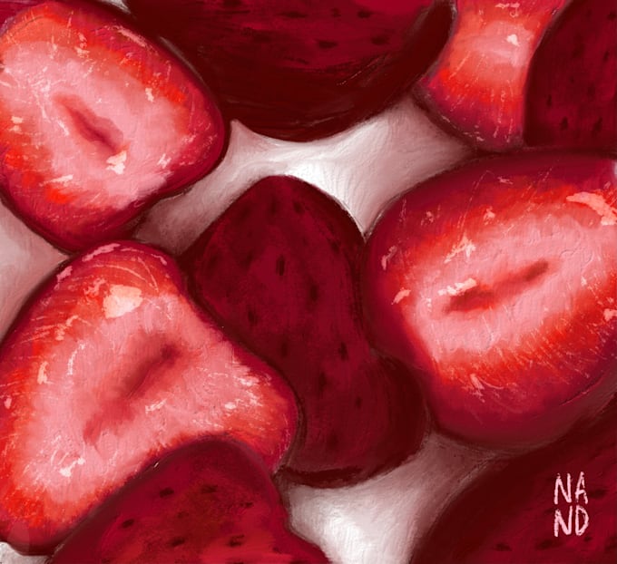 Draw realistic food illustration by Anandptr | Fiverr