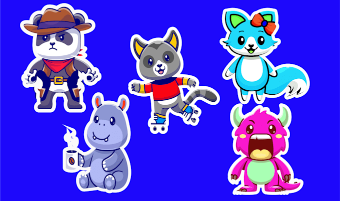 Create a sticker packs custom design by Saforagraphice | Fiverr