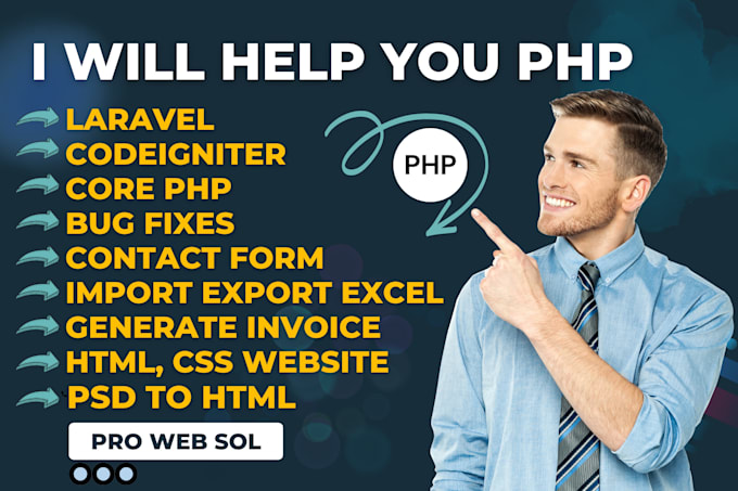 Develop Php Laravel And Codeigniter Web Applications By Prowebsol 