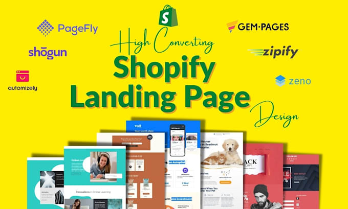 Build shopify landing page using gempages or pagefly by Ssakib_dm | Fiverr