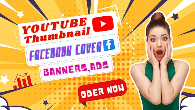 Create youtube, facebook cover and thumbnail by Bisma_khaan | Fiverr