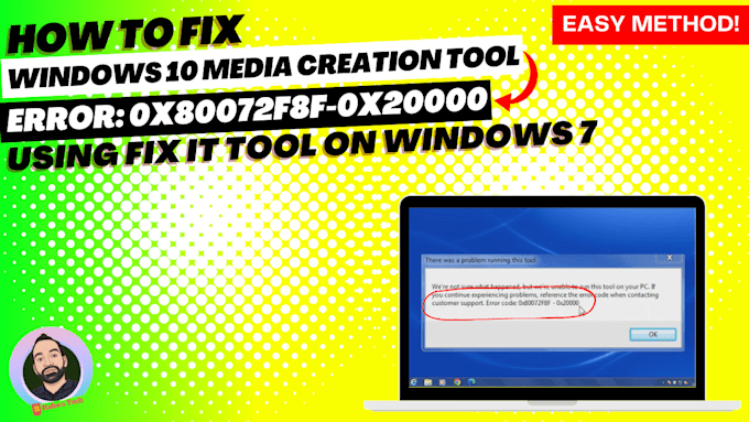 Fix windows 10 media creation tool error 0x80072f8f by Rafeestech | Fiverr