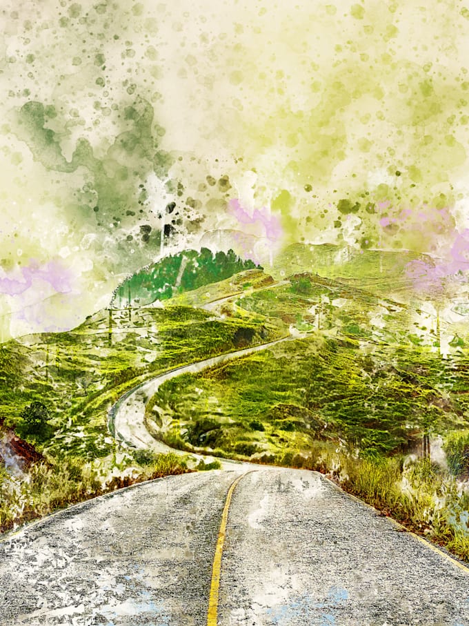 Edit your picture into beautiful digital watercolor painting by ...