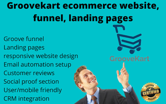 Create sales funnel landing page in groove funnel, gohighlevel systeme ...