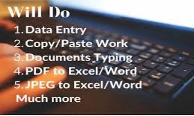 Do copy past , data entry and copy typing by Patelbhai12 | Fiverr