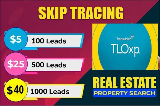 Skip trace phone numbers from tloxp with proof by Awais348 | Fiverr