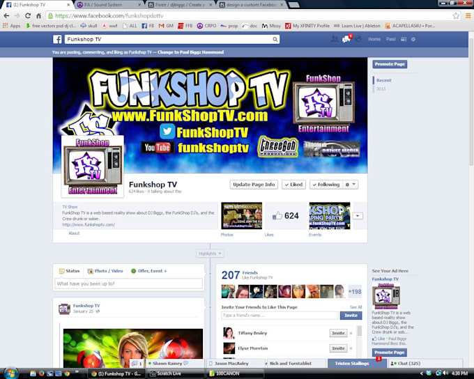 Design a custom facebook banner graphic by Djbiggz | Fiverr