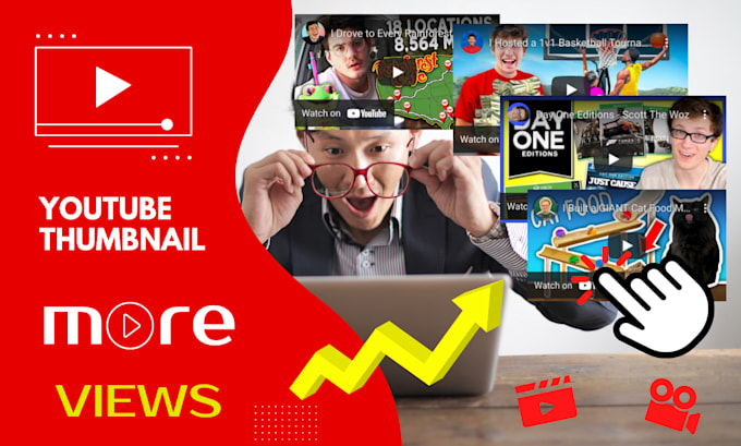 Create youtube thumbnail in 2 hours by Designskymo | Fiverr