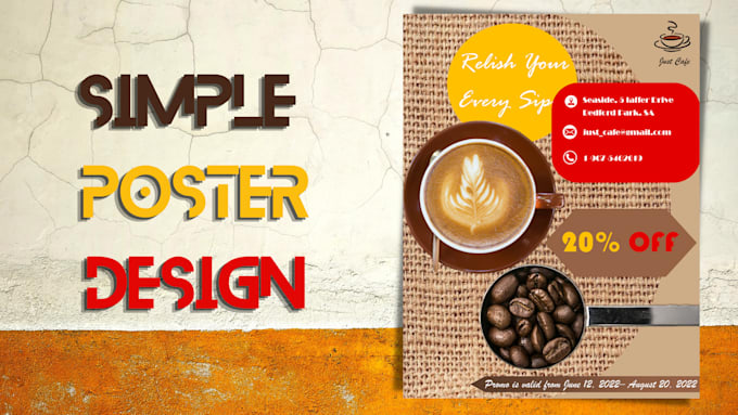 Construct a simple design for an advertising poster by Sanbimu_kei | Fiverr