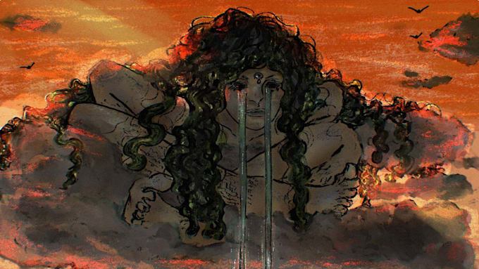 Sketch line art full drawing by Chillhnf | Fiverr