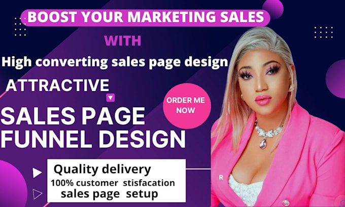 Build a sales page, funnel, landing page design to boost your sales by ... Build a sales page, funnel, landing page design to boost your sales by ...