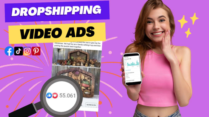 Create Viral Dropshipping Video Ads Facebook And Tik Tok By Alexbon11