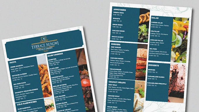 Do professional menu design by Technouniversal | Fiverr