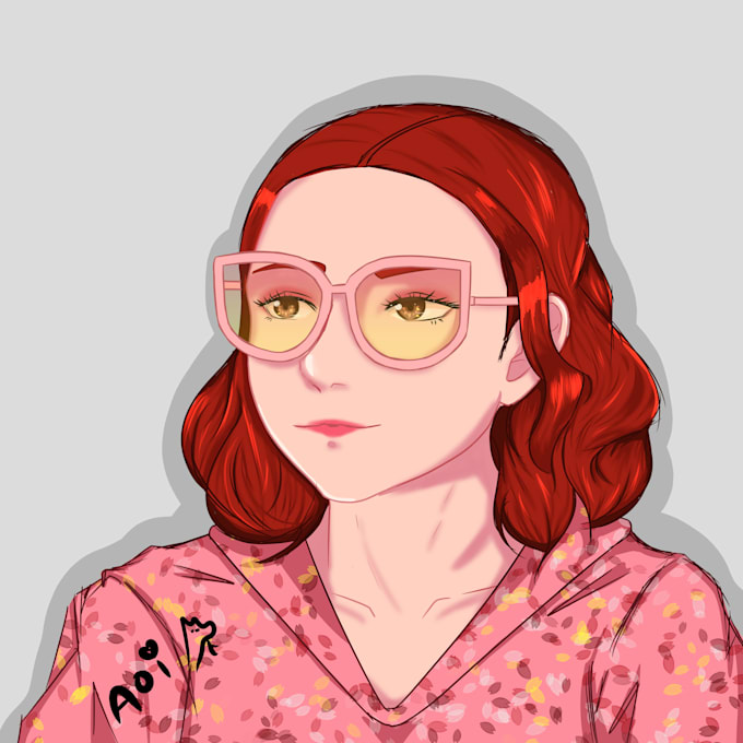 Draw your oc characters, fan arts or you in anime or semi realistic ...