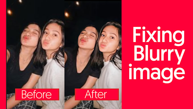 how to fix a blurry face in a picture