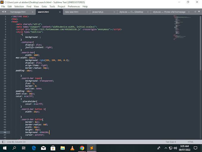 Do web designing through html and css by Zainbarkat | Fiverr