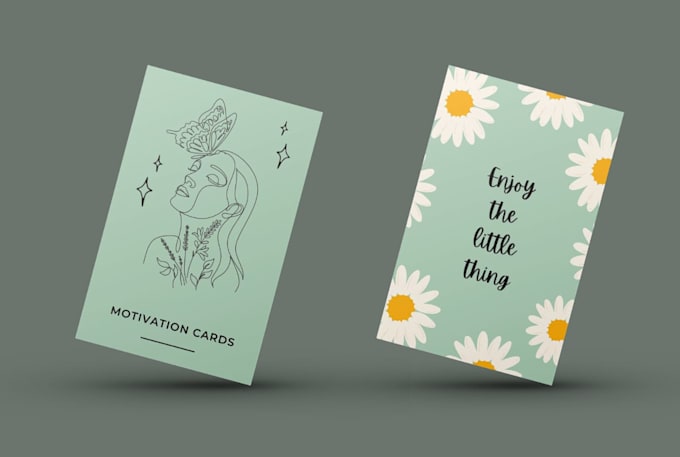 Design custom affirmation or printable motivational cards by Venoth_hub ...