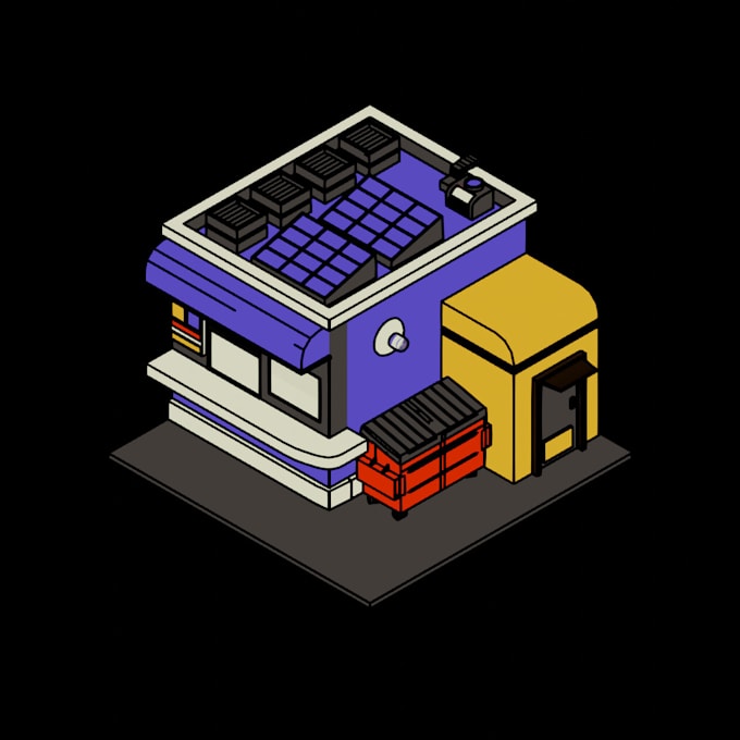 Create an isometric scene for you, using blender by Isometricism | Fiverr