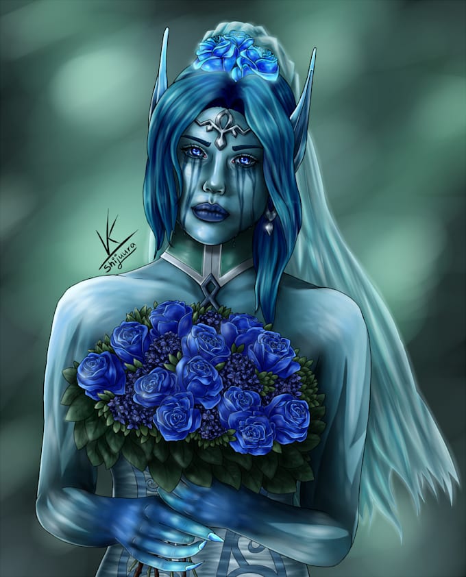 Draw your female character by Shijuura | Fiverr