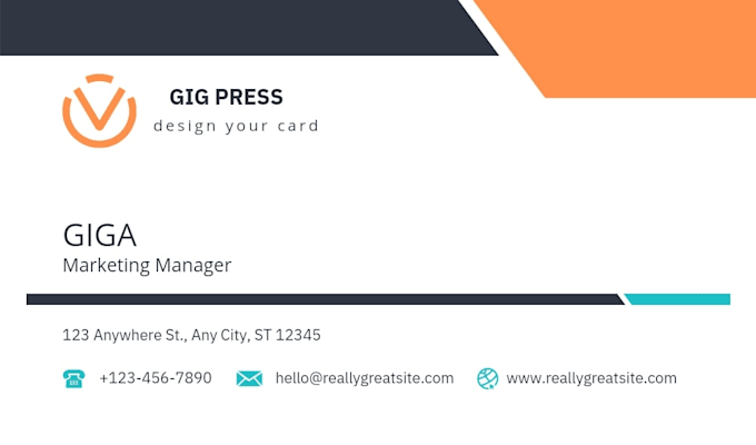 Design contact, visiting cards by Gig_press | Fiverr