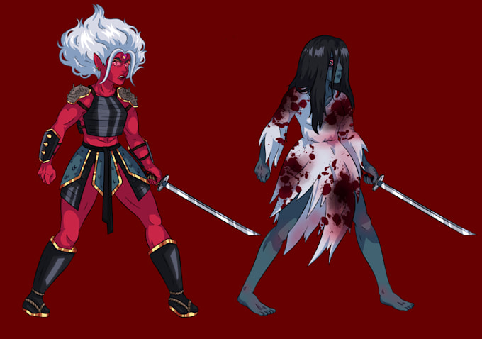 Create a professional full body character design for you by Derbear333 ...