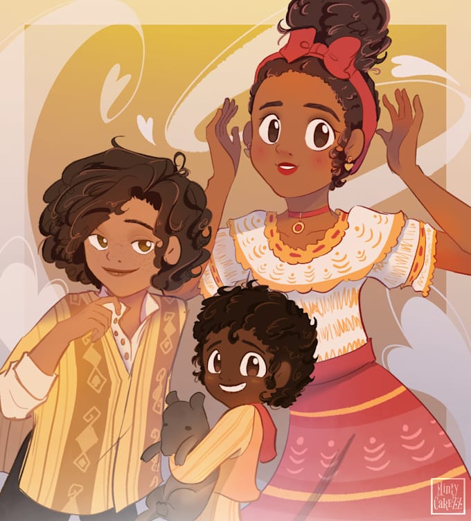 Half body drawing of your character by Mintycakezz | Fiverr