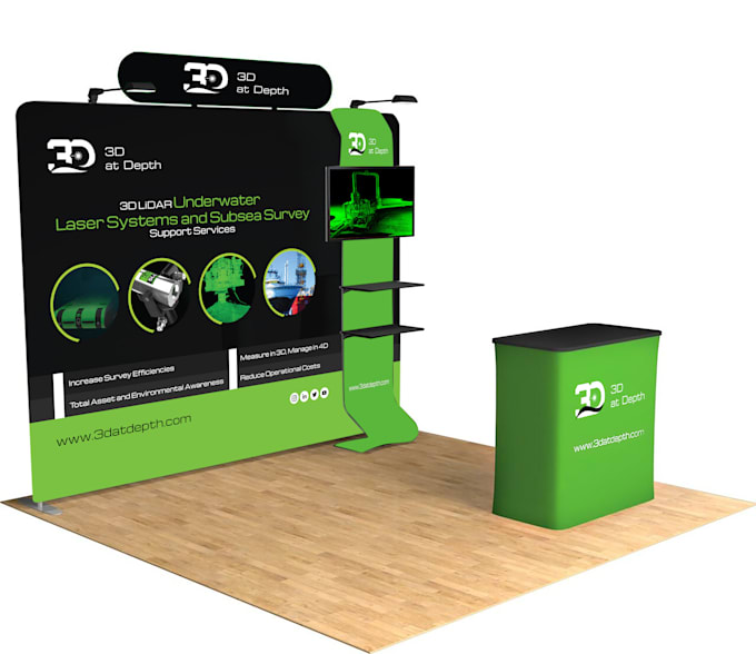 Design noticeable backdrop trade show banner by Balajiexp | Fiverr
