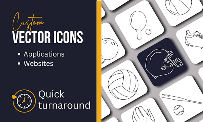Design custom vector icons for your website and applications by Dora ...