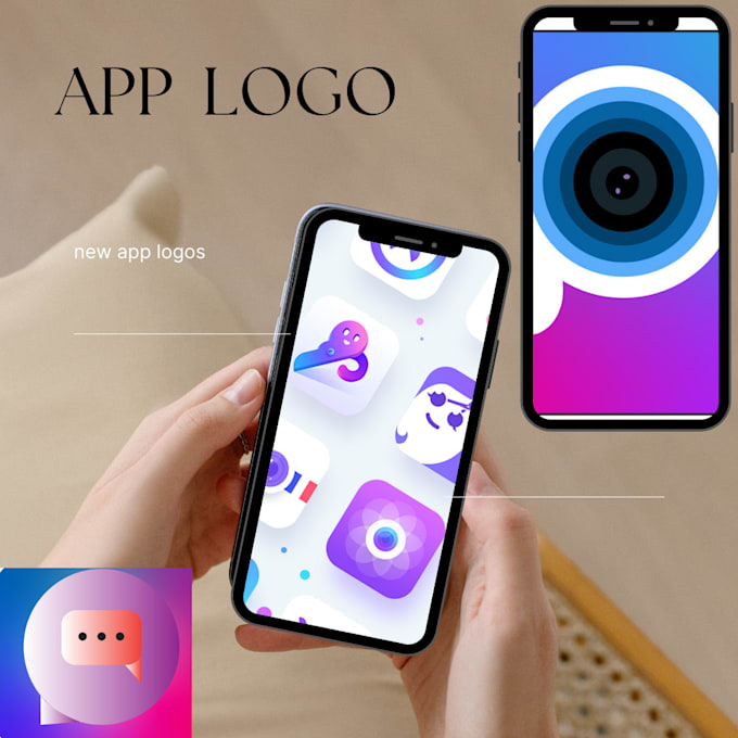 Design modern mobile app logo and app icon by Leenamax | Fiverr
