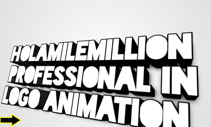 Make you a 3d text logo, animation options and vfx by Holamilemillion ...