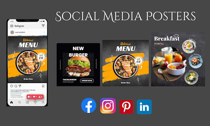 Design facebook posters instagram posters pinterest posters in ...