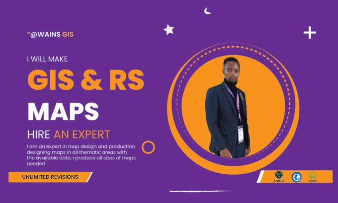 Make gis maps using arcmap, qgis, r, by Wainsmartin | Fiverr