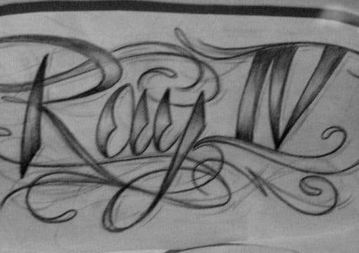 William Cursive Name Tattoo