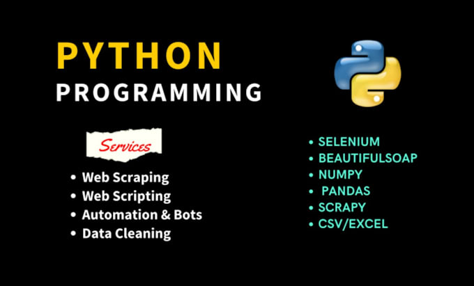 Create any python program, script, web scraper and flask api by ...