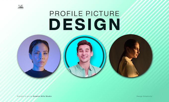 Design an eye catching profile picture by Graphichills | Fiverr